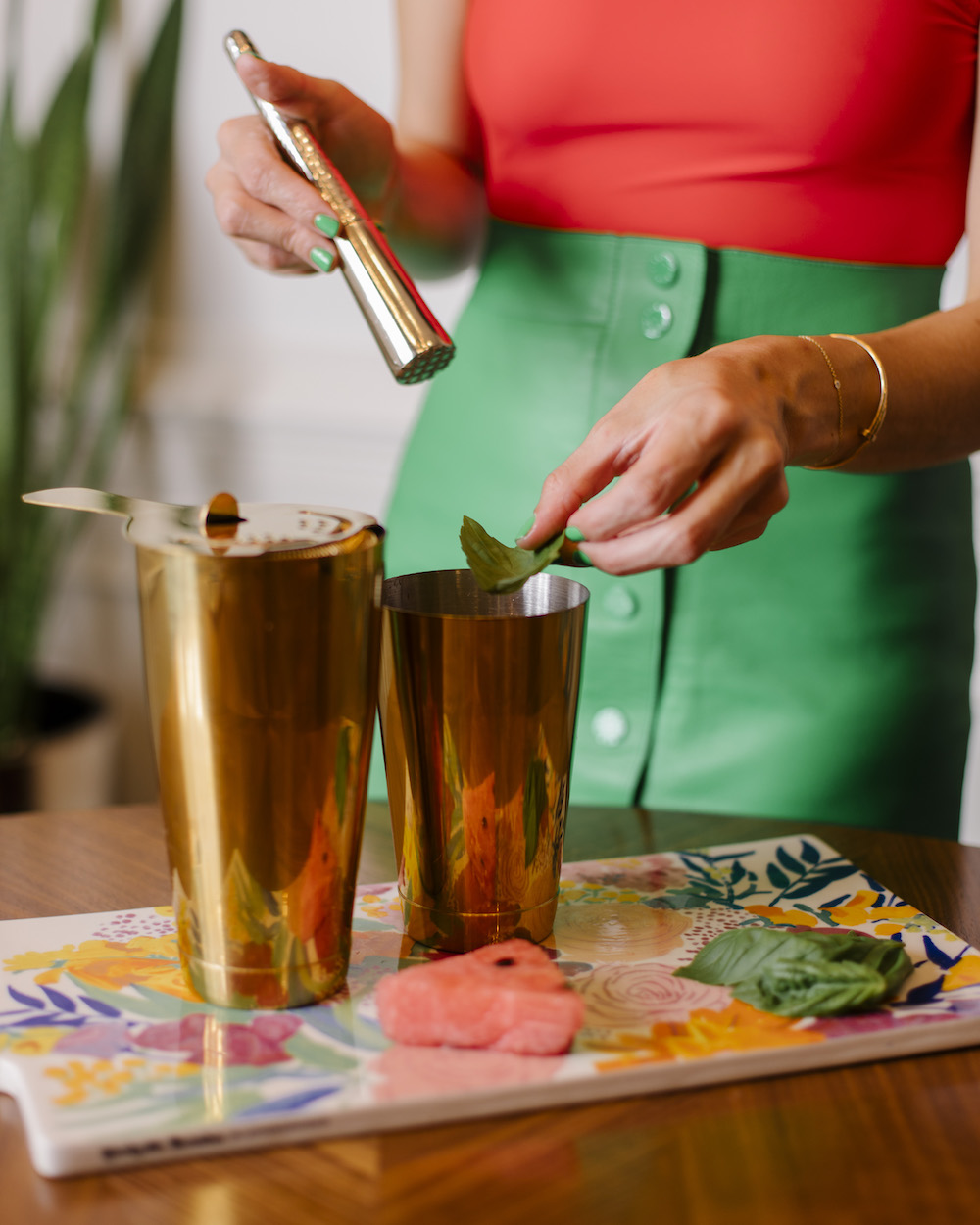 Watermelon Basil Mocktail – Electric Vegan